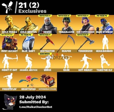 Fortnite rare account - ألعاب فيديو و إكسسواراتها - 202056747