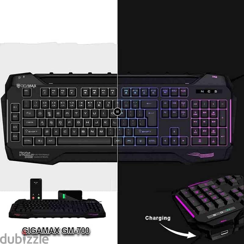 Keyboard Gmain Gigamax GM-700 RGB - With Programmable keys - اكسسوارات ...