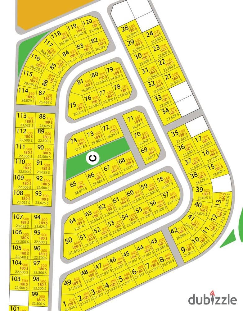 Corner plot of land of 500 m on the main road of Badr University in ...