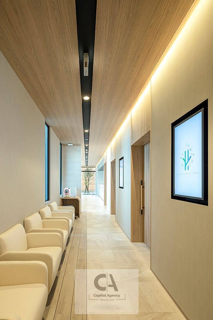 An 80-square-meter clinic for rent, fully finished and equipped with ...