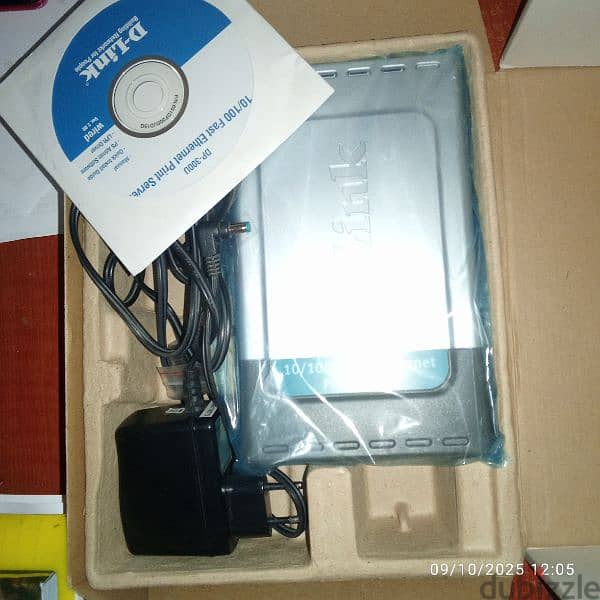 > D-Link DP-300U Print Server جديد بالعلبة لتشغيل الطابعات على الشبكة ...