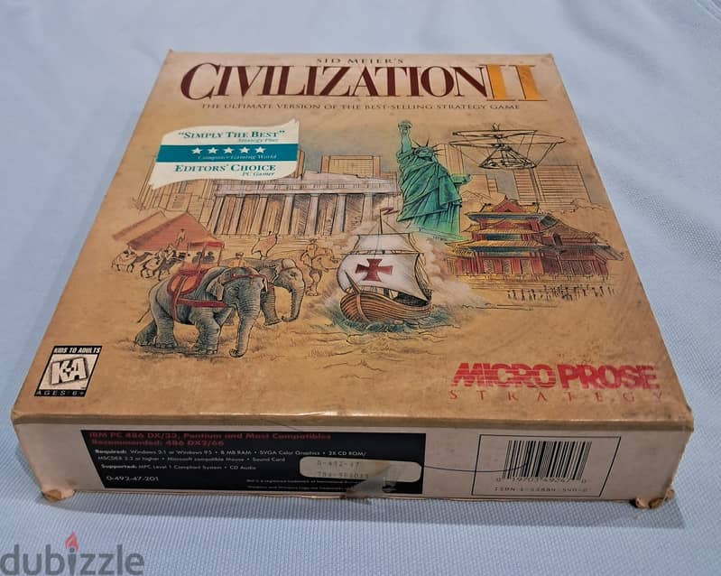CIVILIZATION II for PC complete Box for collectors 1996 - Video Games ...