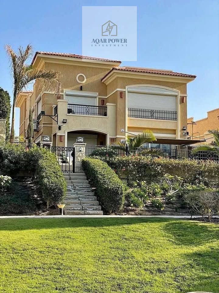 vill for sale 244m in stone park compound in New Cairo next to ktamya ...