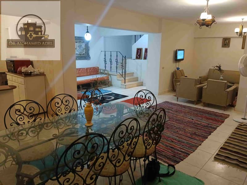 furnished villa for rent daily two floors each floor duplex quiet area ...