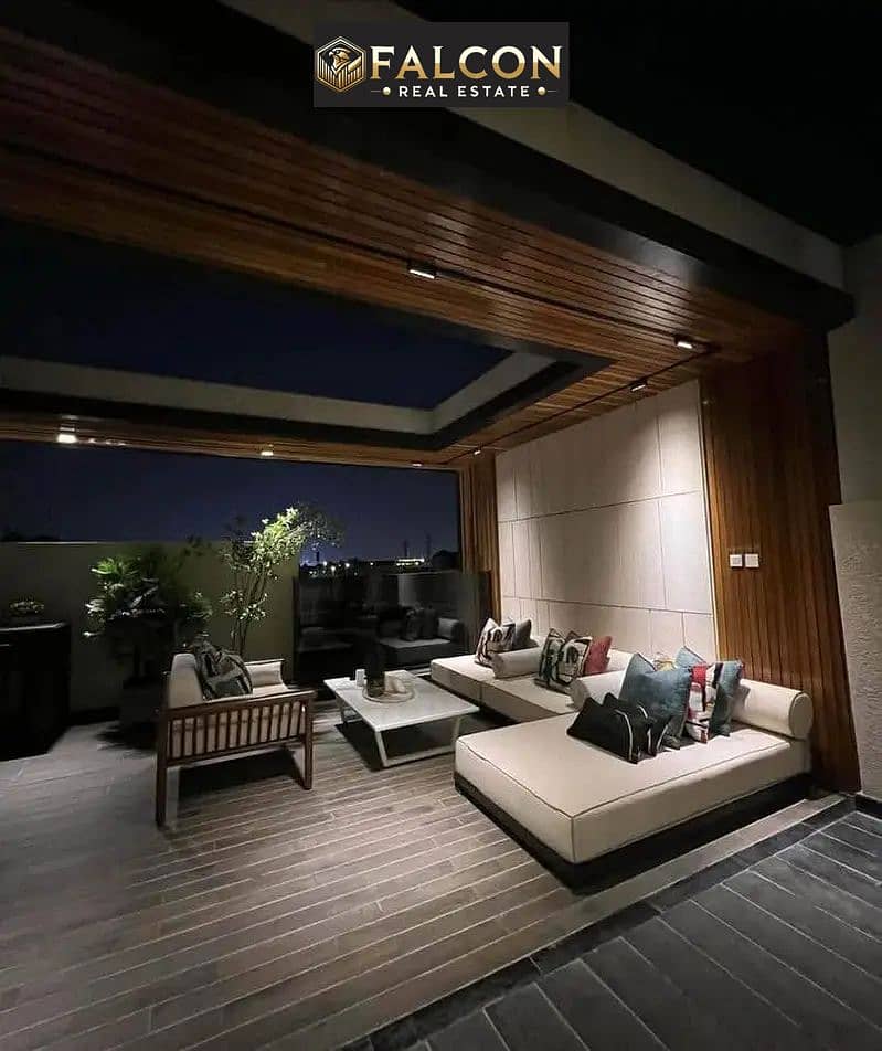 Two-story villa for sale with a rooftop and direct golf course view ...