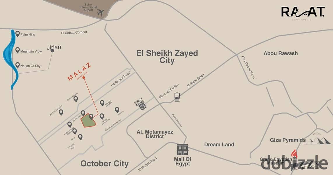 شقة سكنية للبيع بكمبوند ملاذ Compound malaz في التوسعات الشمالية بجوار ...