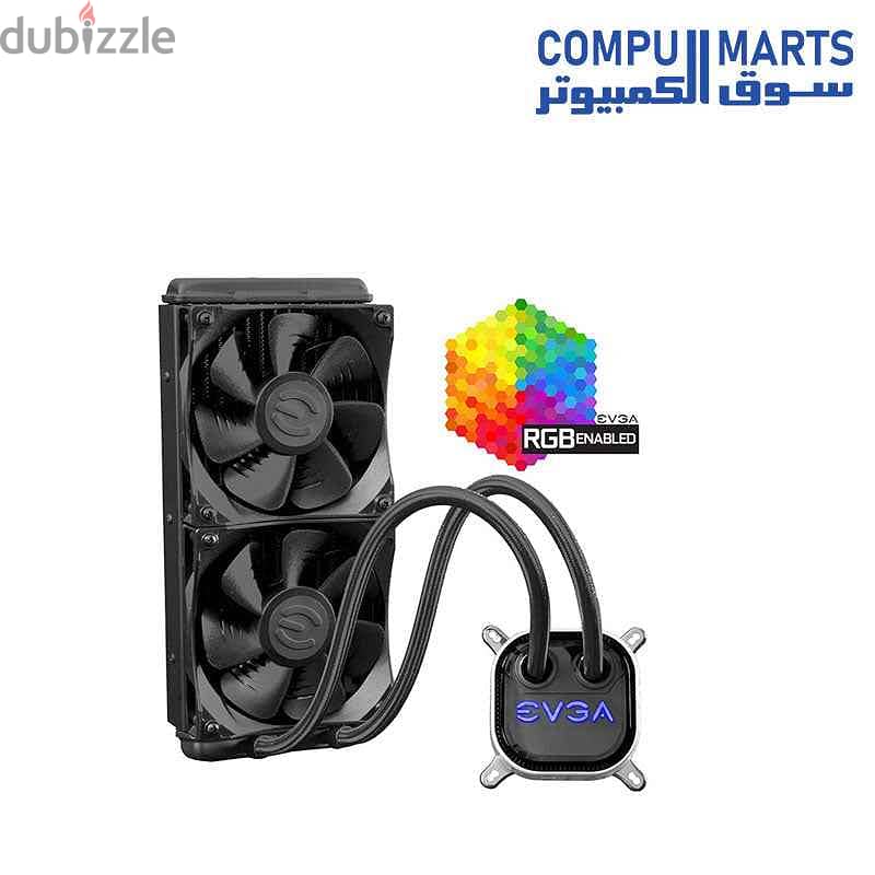 Cooler EVGA CLC 280mm All-In-One RGB مبرد مائي 280مم جديد متبرشم ...