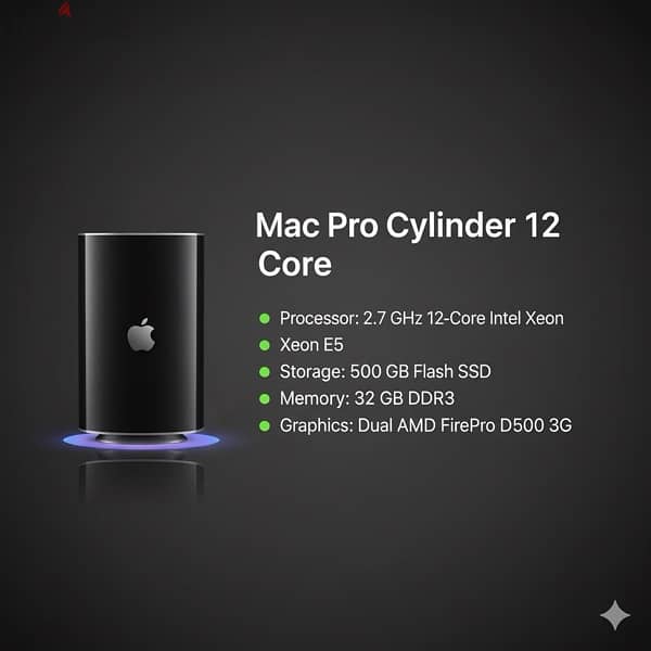 جهاز مونتاج ممتاز جدا Mac Pro cylinder 12 core - Desktop computers ...