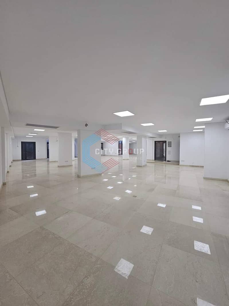 Administrative office for rent for a major company in Maadi, 500 square ...
