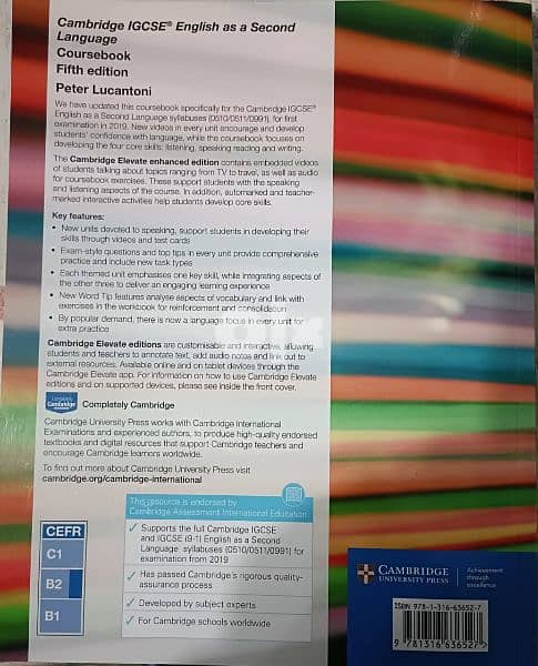 Cambridge IGCSE course book fifth edition B2 - كتب - 194171454