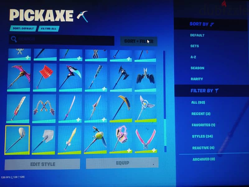 Fortnite acc. . 2000vp. . . 100 skin/100 axe . . . session7 chp 1 ...