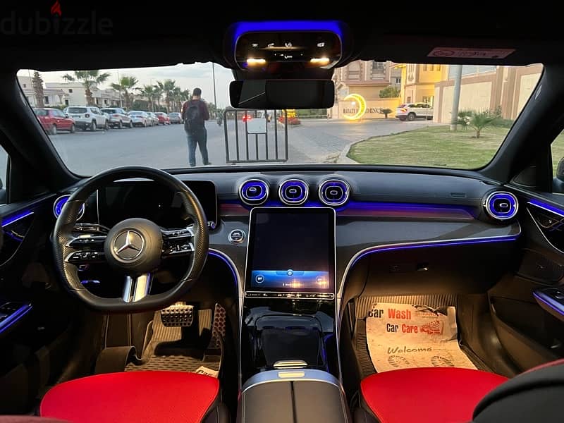 Mercedes benz C200 Amg 4matic red interior - سيارات للبيع - 199430699