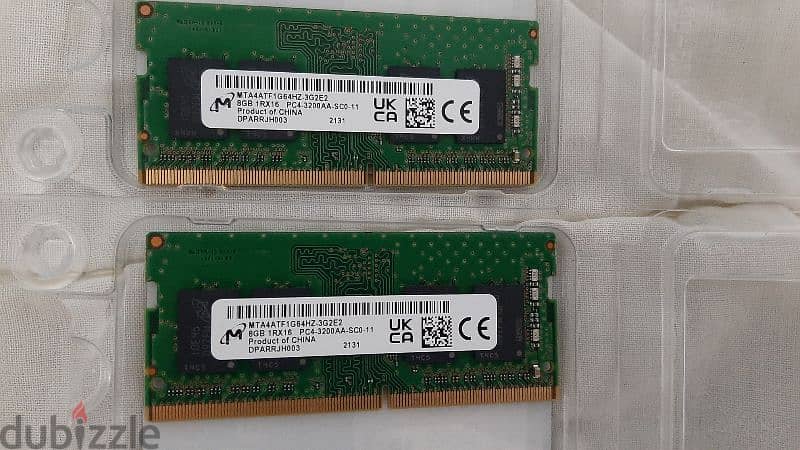 Two laptop RAM 8GB 3200 - لاب توب - 200181028